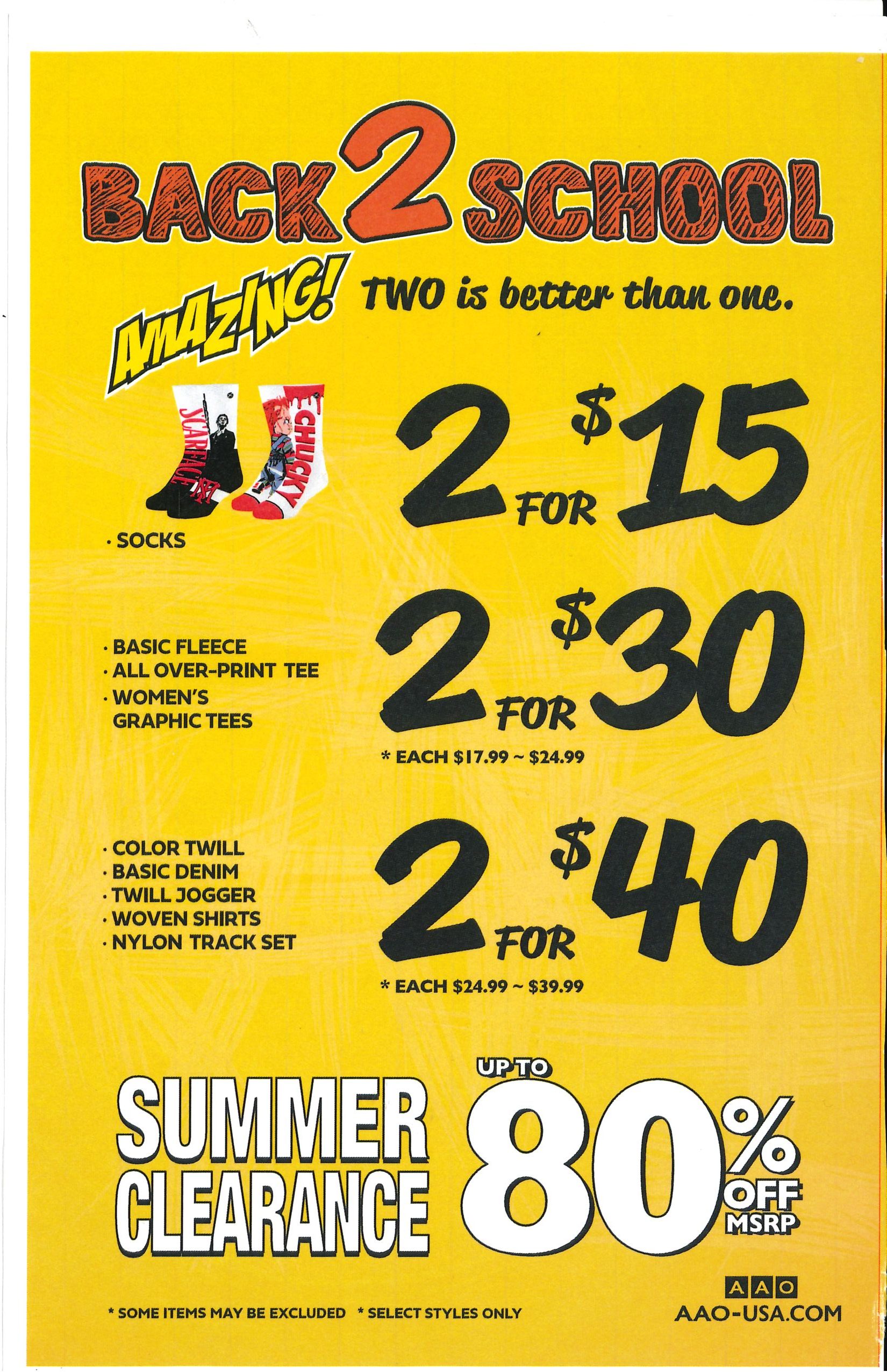 Back to School Sales- 80% Off Clearance & More! - Galleria at Crystal Run Back to School Sales- 80% Off Clearance & More! - Galleria at Crystal Run