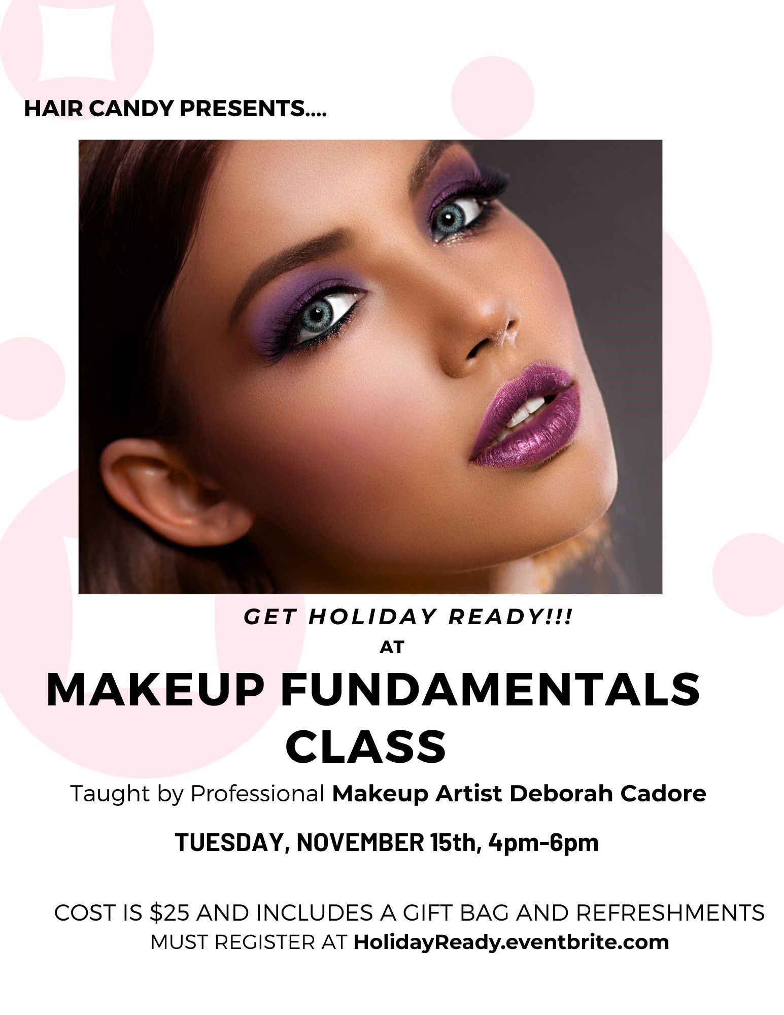 HOLIDAY MAKEUP FUNDAMENTALS CLASS - Galleria at Crystal Run